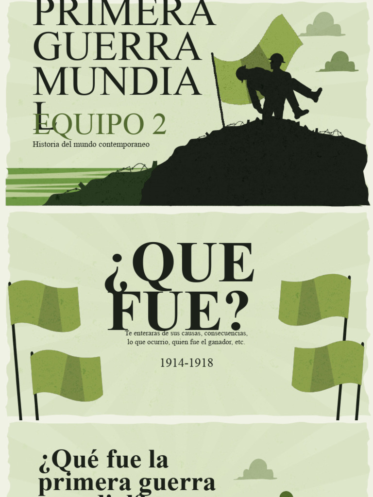 Primera Guerra Mundial Uwuw. | PDF