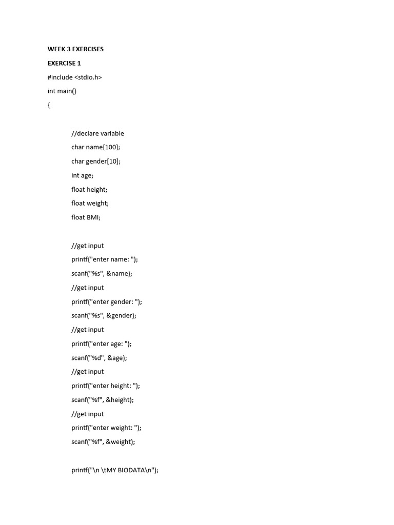 Week 3 Lab Exercises Pdf