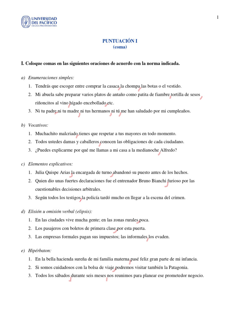 Reglas de Puntuación: Uso de Comas | PDF | Estudios de idiomas extranjeros