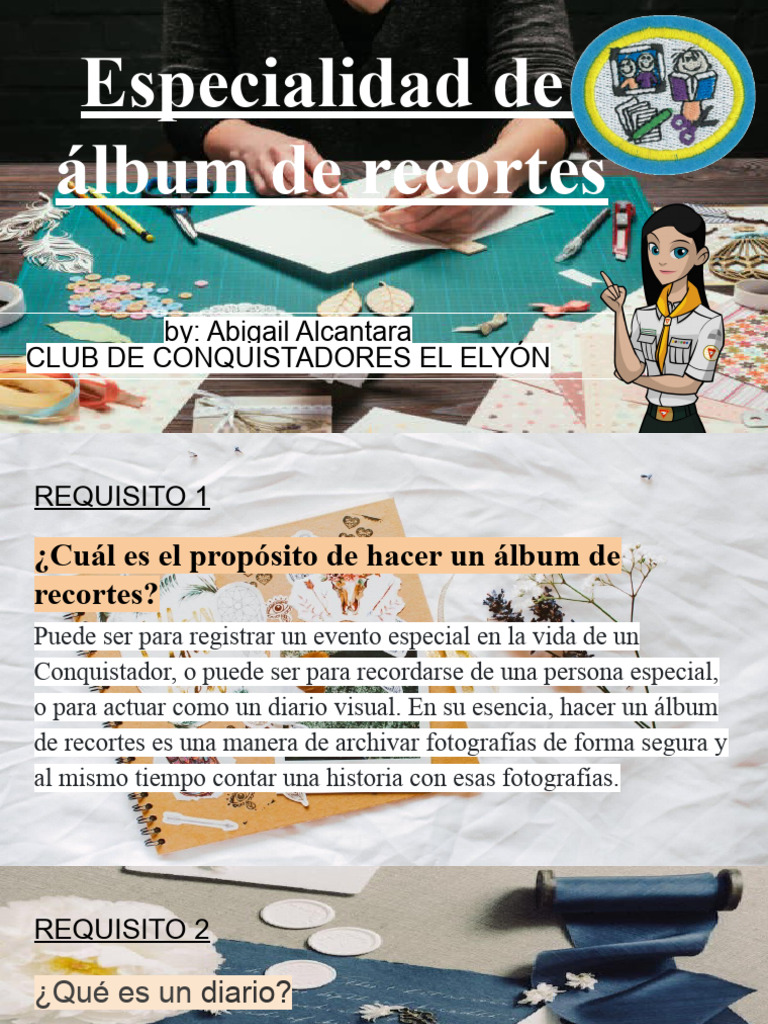 Especialidad de Álbum de Recortes | PDF