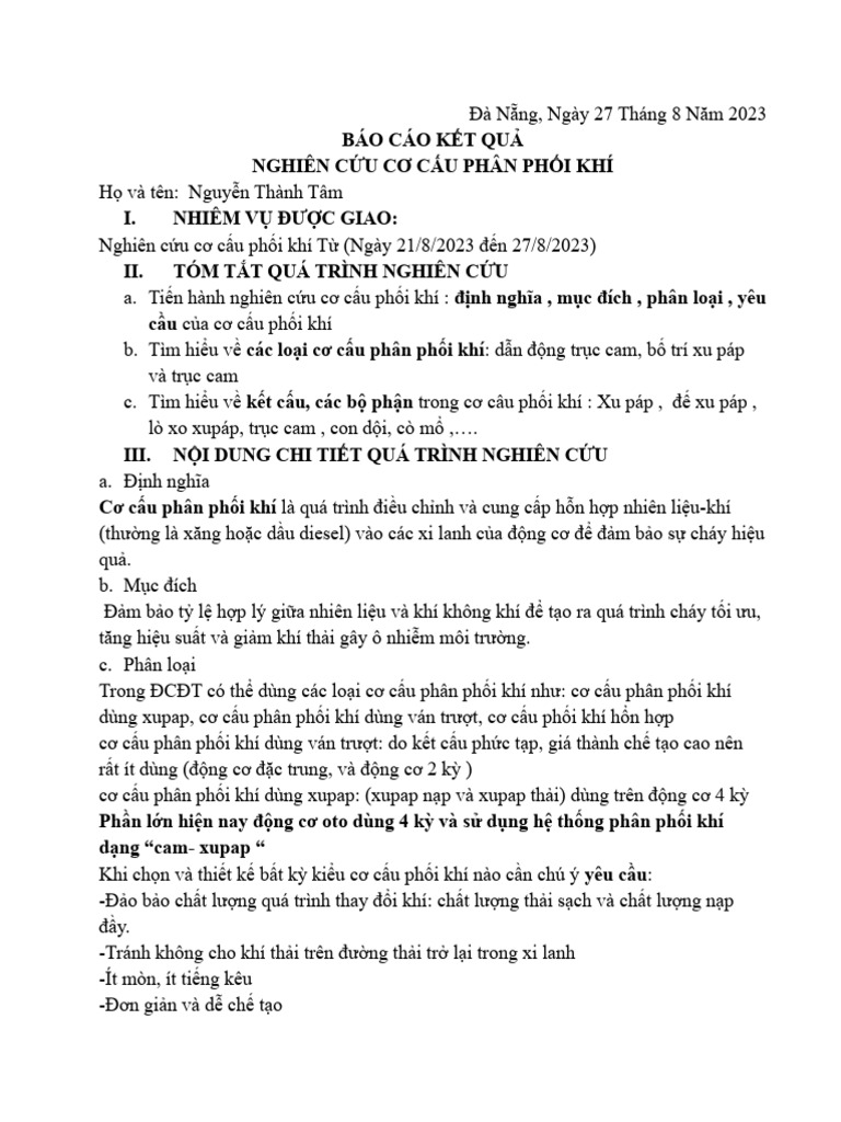 Báo Cáo Chính Thức về CCPK | PDF