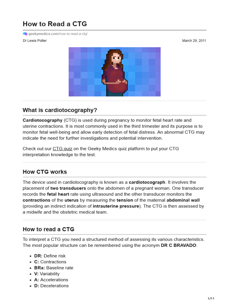 How To Read A CTG: What Is Cardiotocography? | PDF | Heart Rate | Fetus