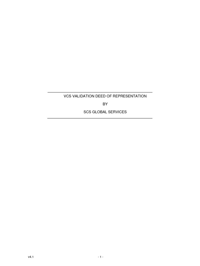 VCS GreenGold Loreto1 Validation-Representation-v1-2 092821 | PDF