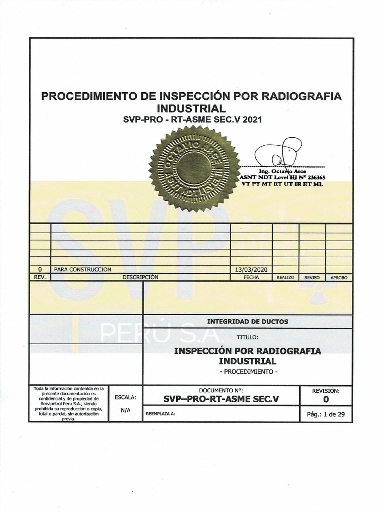 RT-ASME SEC.V 2021 Rev.0 | PDF | Rayo X | Radiografía