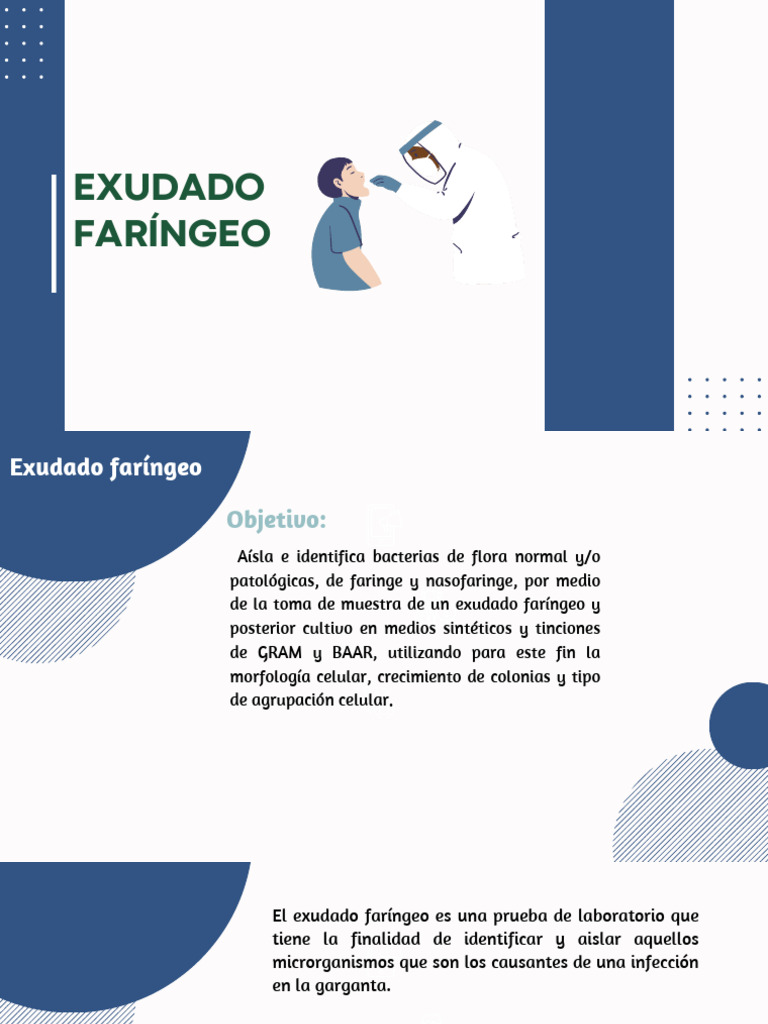 Análisis y diagnóstico de exudado faríngeo | PDF | Penicilina ...