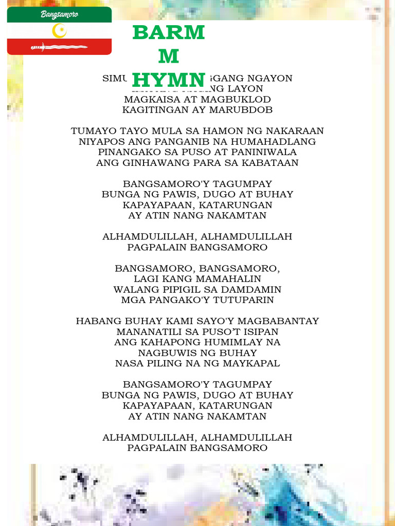 Barmm Hymn | PDF