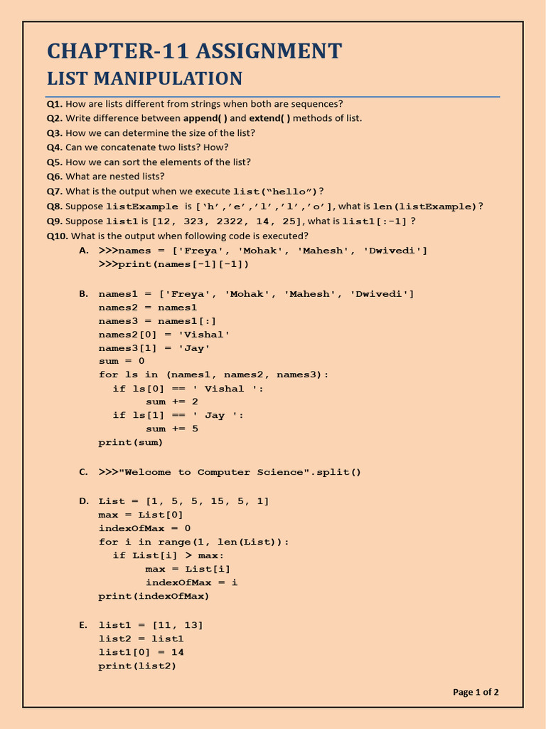 Chapter 11 Assignment | PDF | Theoretical Computer Science | Computer ...