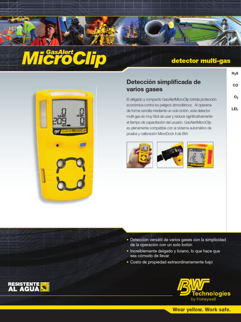 Gas Alert Micro Clip | PDF | Calibración | Ciencias fisicas
