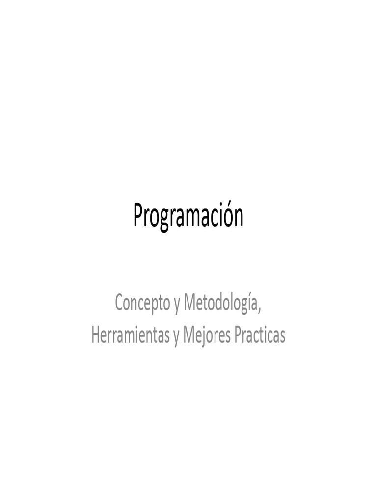 CAP-4 Metodologia de La Programacion y Lenguajes de Programacion | PDF | Programación de ...