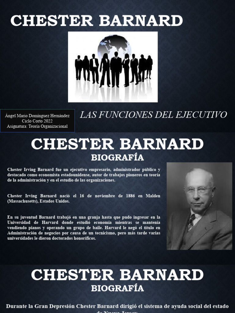 Chester Barnard | PDF