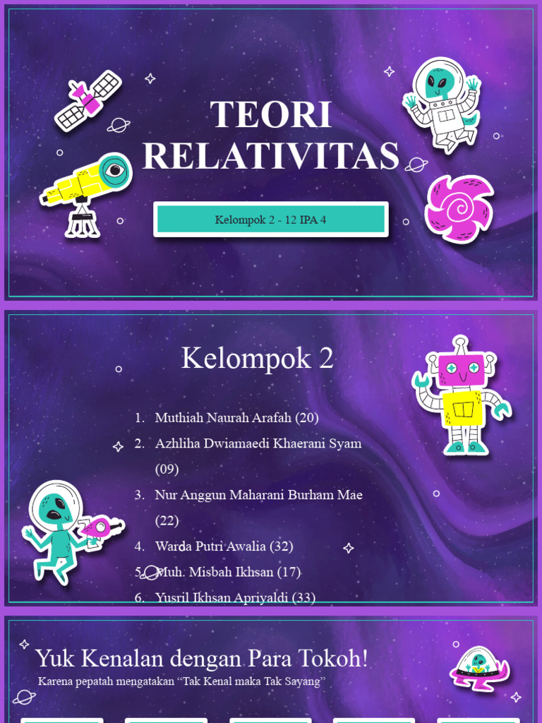Teori Relativitas Kelompok 2 | PDF | Ilmu Sosial