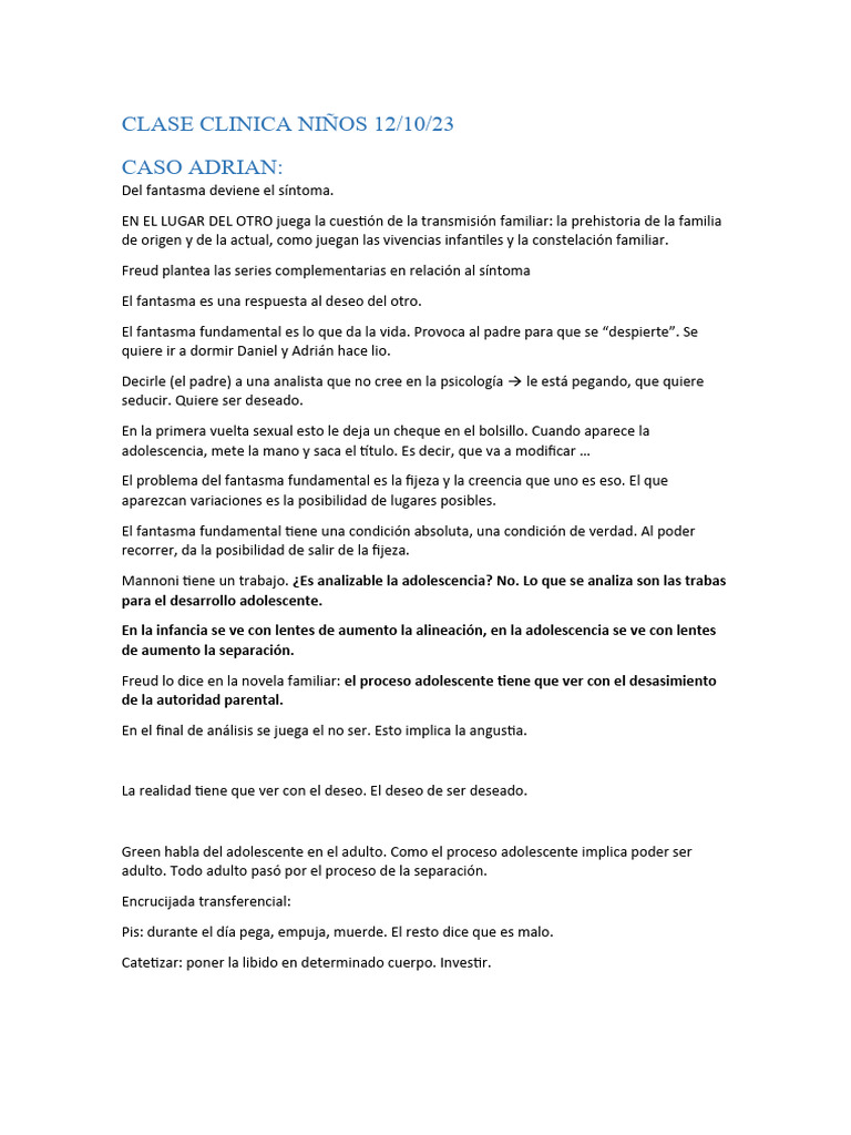 CLASE 8 Niños | PDF