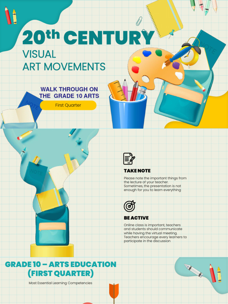 Twentieth Century Art Movements | PDF | Impressionism | Claude Monet