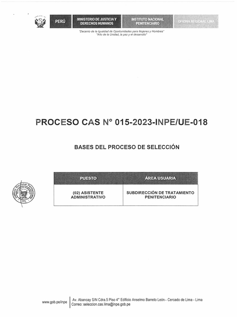 Bases Proceso | PDF