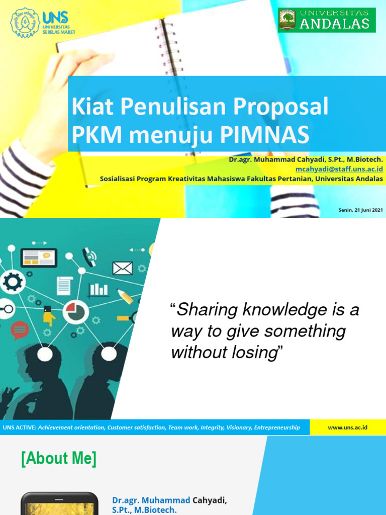 Kiat Penulisan Proposal PKM Unand - Cahyadi | PDF | Intelligence