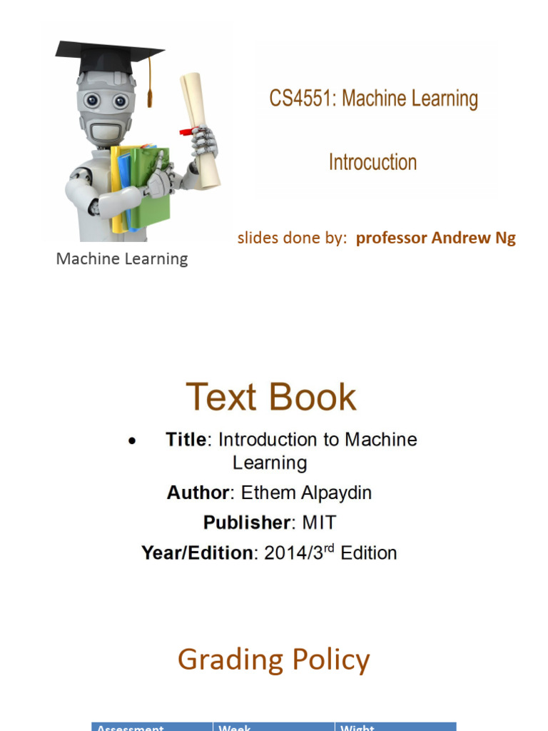 Lecture 1 | PDF | Machine Learning | Statistical Classification