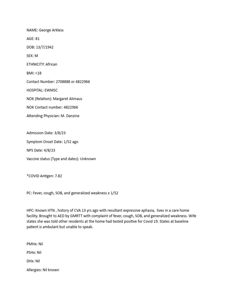 George Arkless | PDF