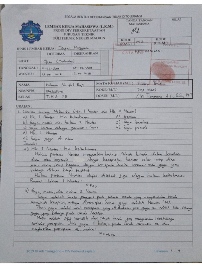 M3 Hilman Naufal Rafi | PDF