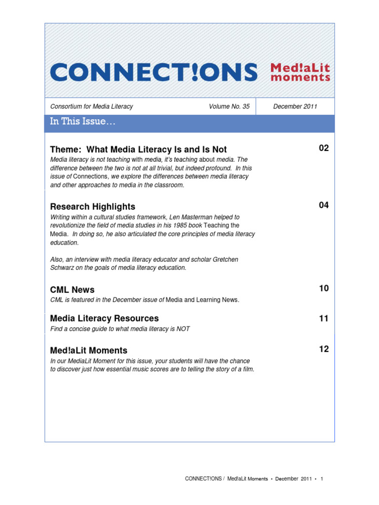 Understanding Media Literacy Misconceptions | PDF | Teachers ...