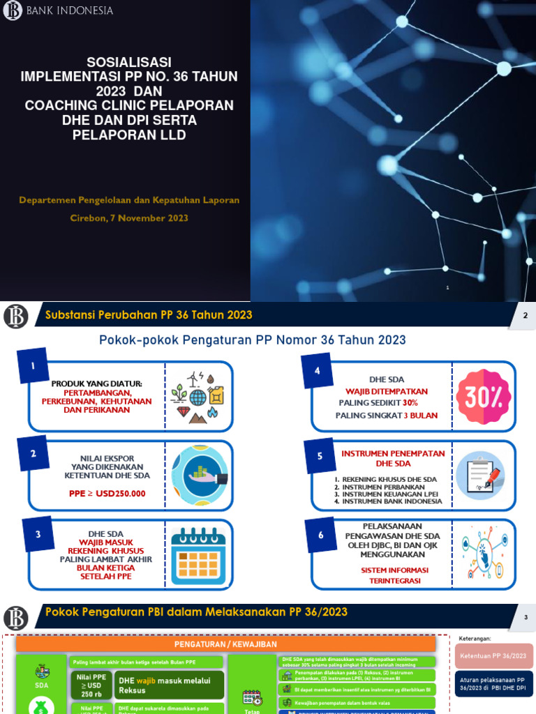 Sosialisasi Dukungan BI Dalam PP DHE SDA | PDF