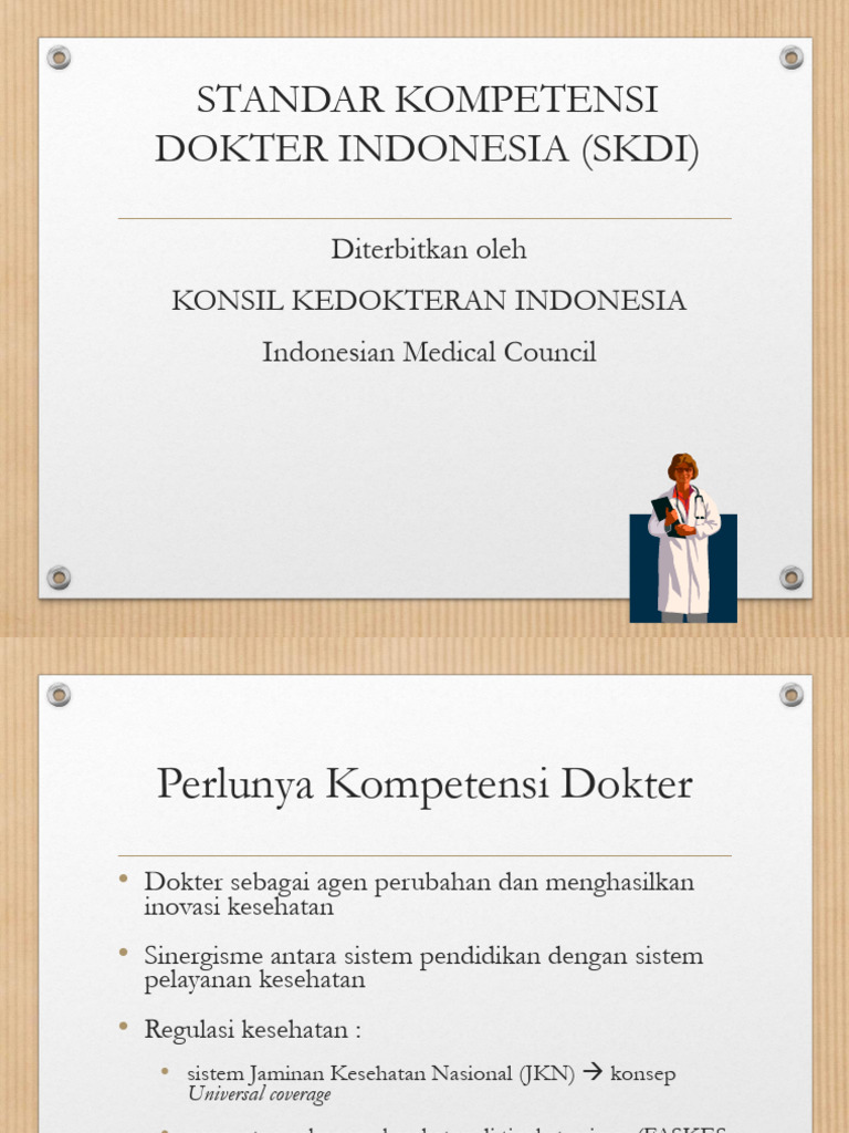 SKDI 2019: Standar Kompetensi Dokter | PDF