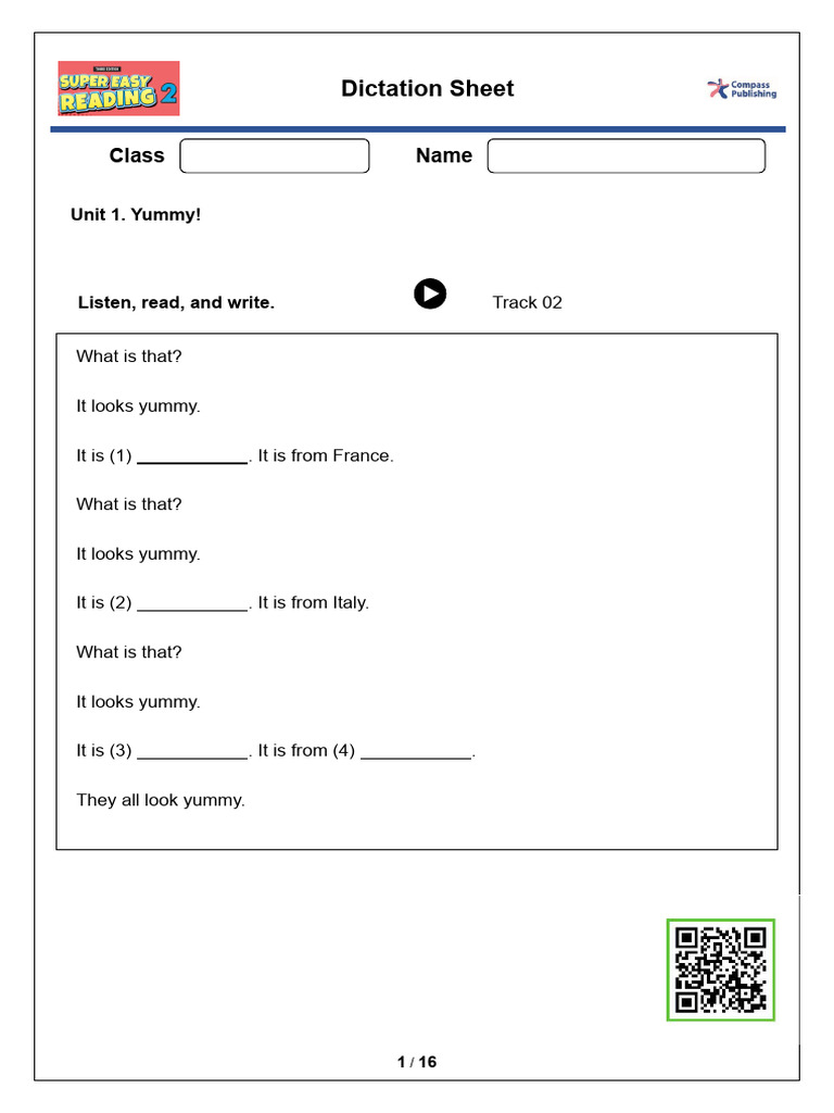 Easy Story Dictation Sheets | PDF