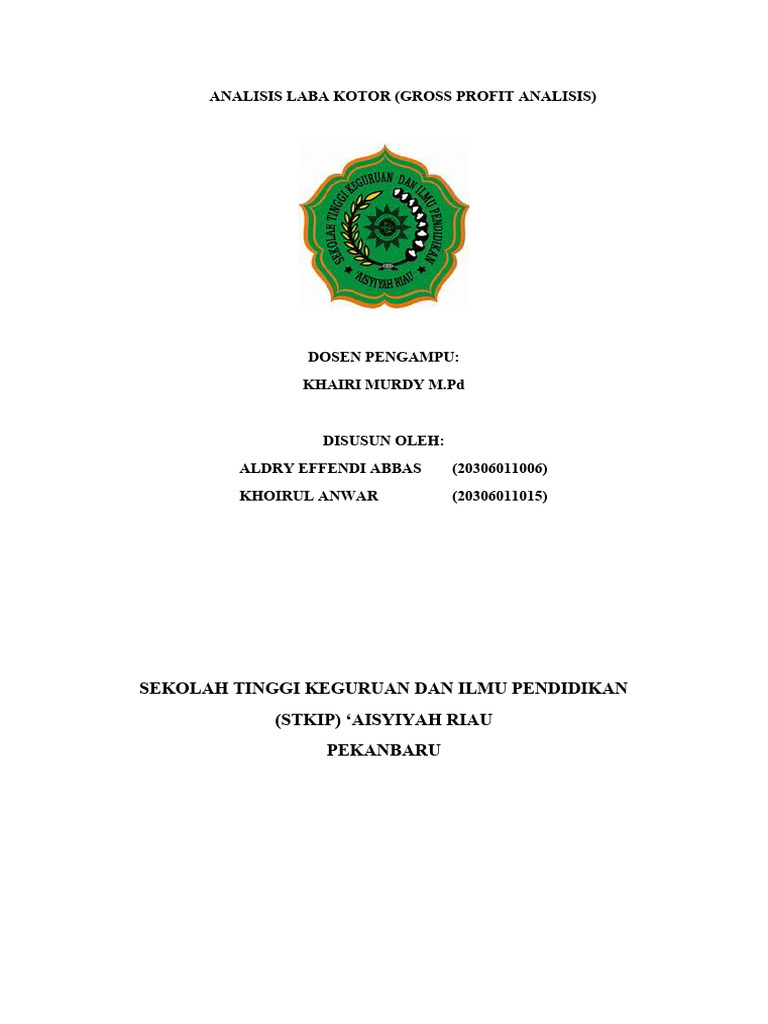 Kelompok4 (Analisis Laba Kotor) | PDF
