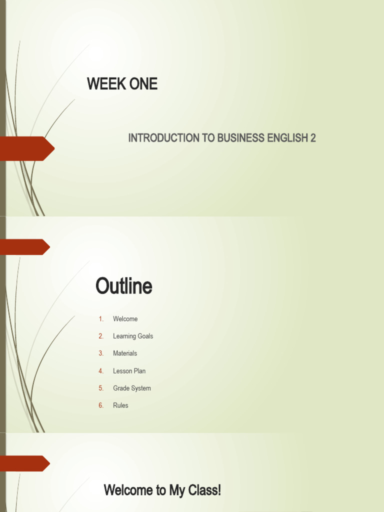 Business English Course Overview | PDF | Grammatical Tense | Lesson Plan