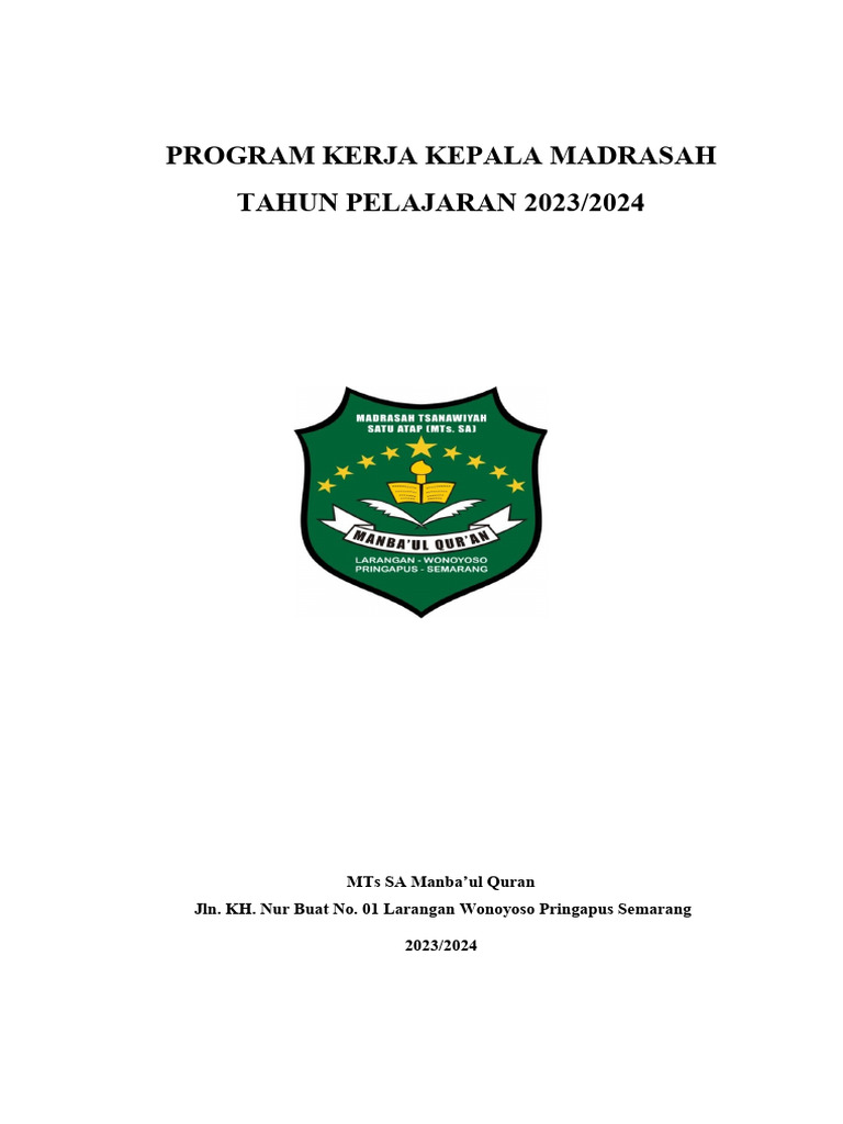 Program Kerja Kamad | PDF | Karier & Perkembangan