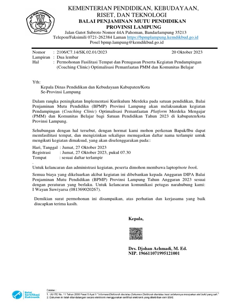 Dokumen 360306 1697806818 Undangan-Kab-Kota - C-1 | PDF