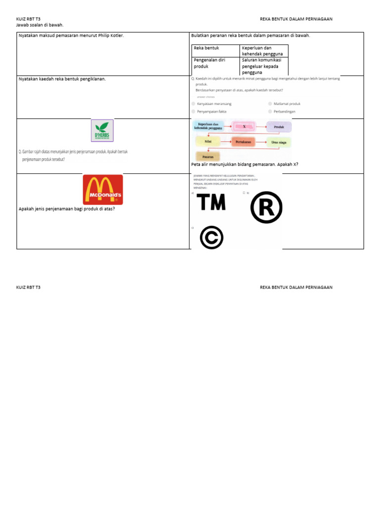 Kuiz RBT RB Perniagaan | PDF