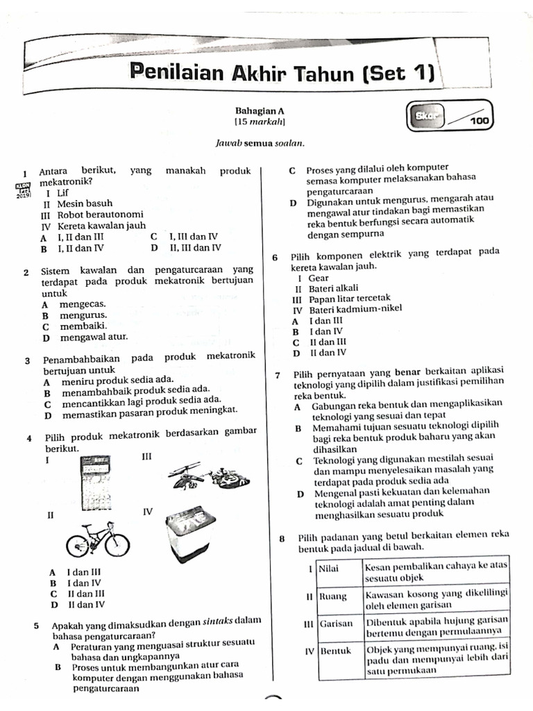 Modul PAT 2021 RBT t3 20.9.21 | PDF
