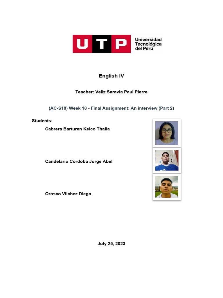 English IV-Week 18 | PDF English IV-Week 18 | PDF