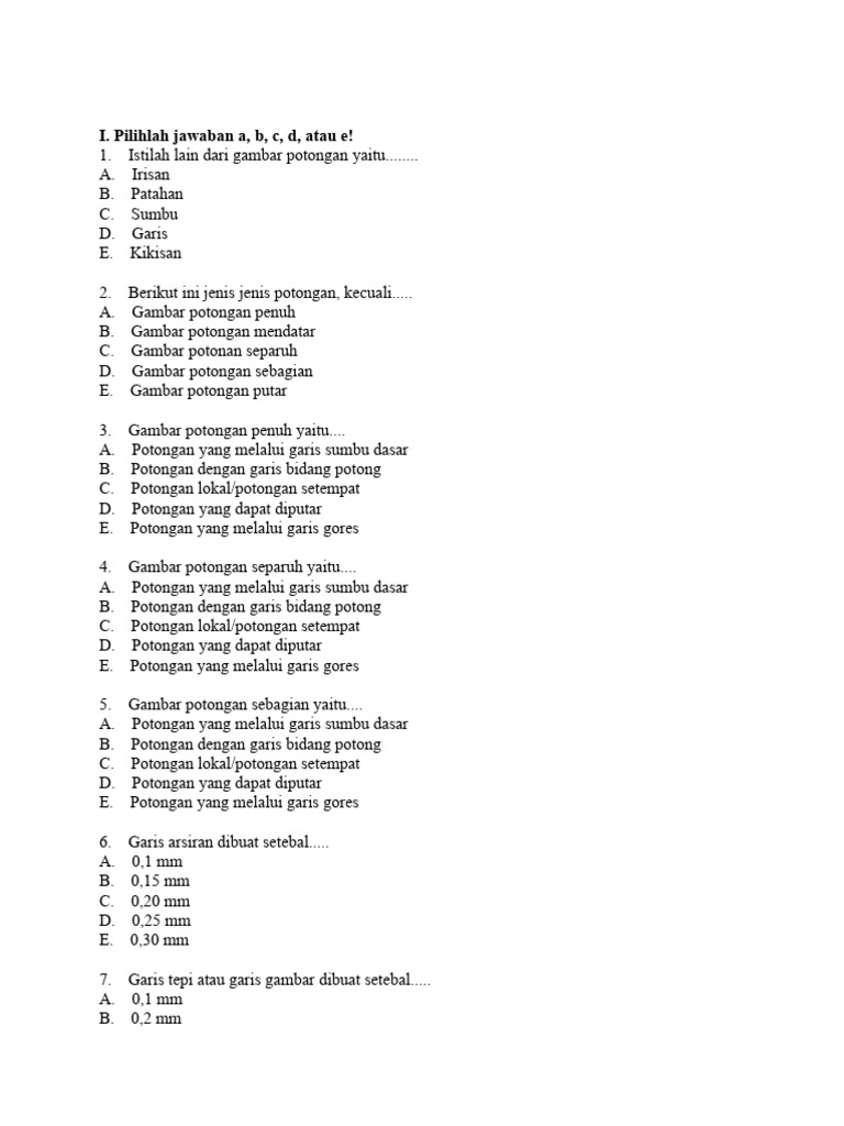 Soal GTM Dan Jaawaban | PDF | Metode & Bahan Ajar | Seni