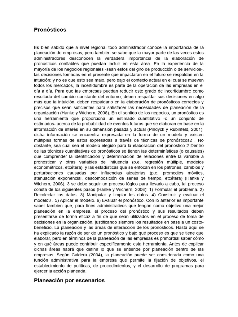 Herramientas y Técnicas de Planeación | PDF | Planificación | Planificación estratégica