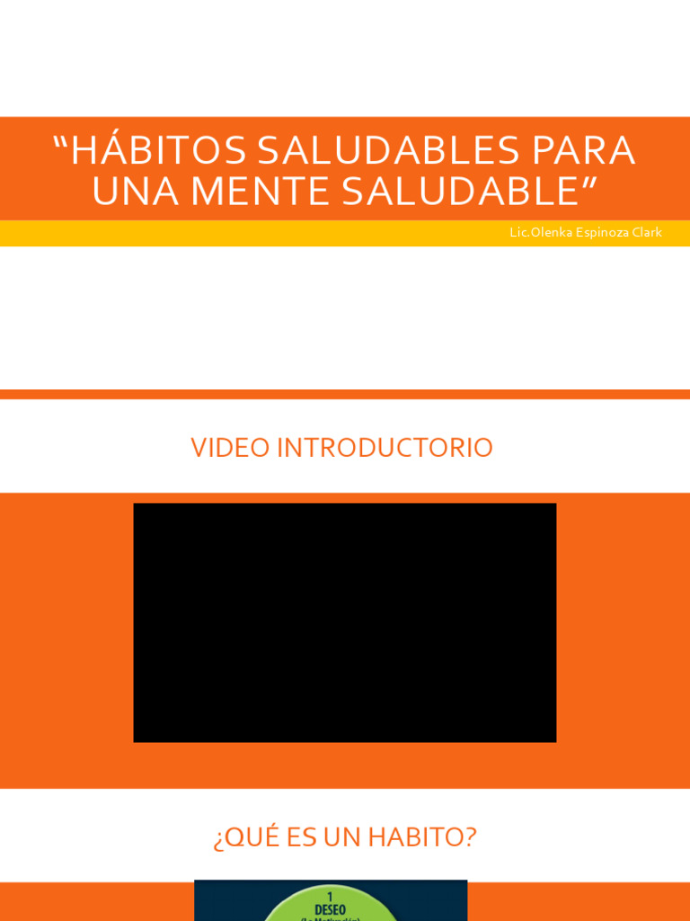 Hábitos saludables para una mente saludable | PDF