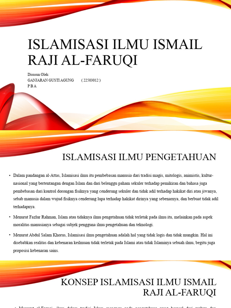 Islamisasi Ilmu Ismail Raji Al-Faruqi | PDF