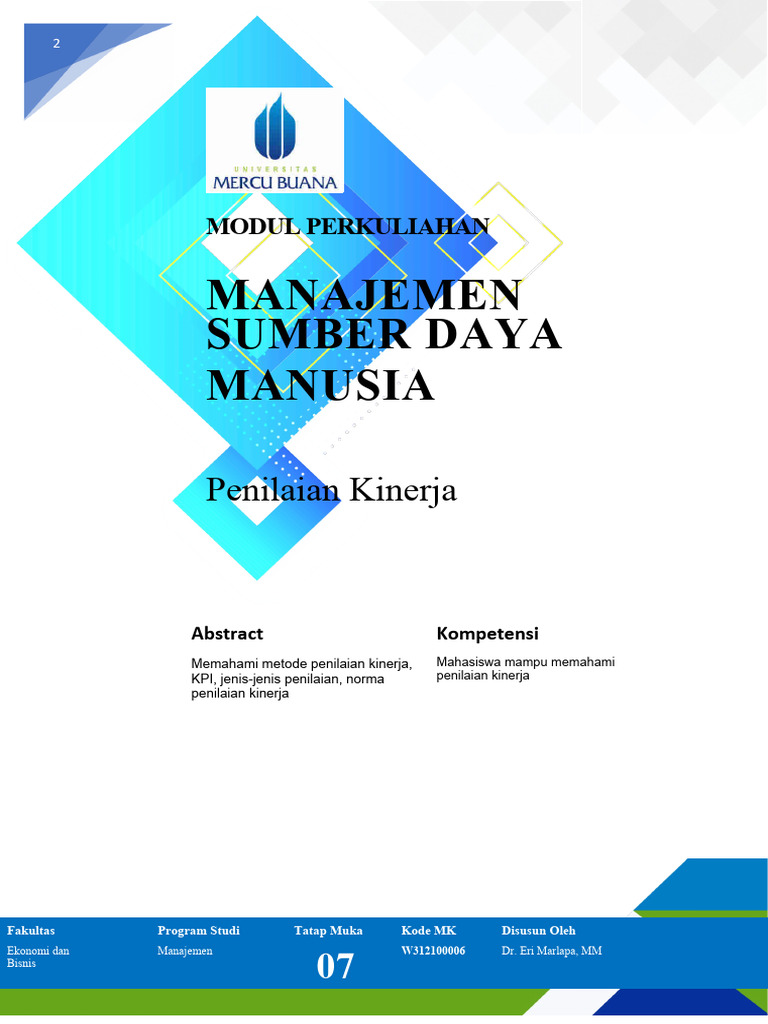 Modul 7 MSDM | PDF | Karier & Perkembangan | Bisnis