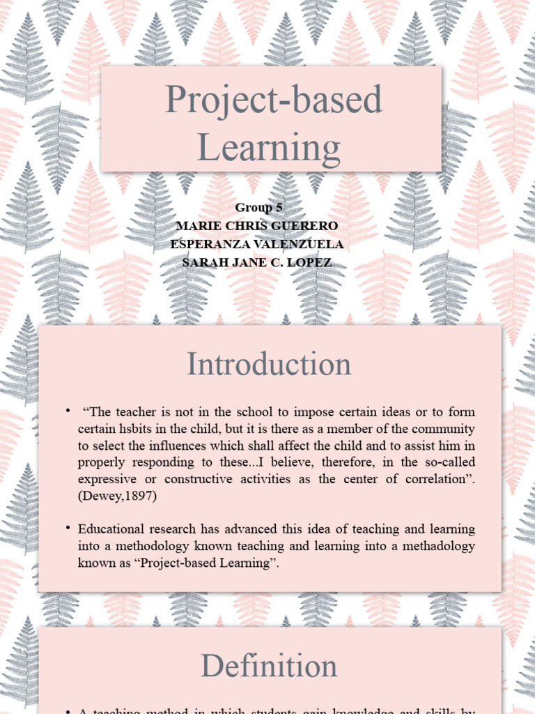Project Problem Based Learning Grp. 5 | PDF | Project Based Learning | Learning