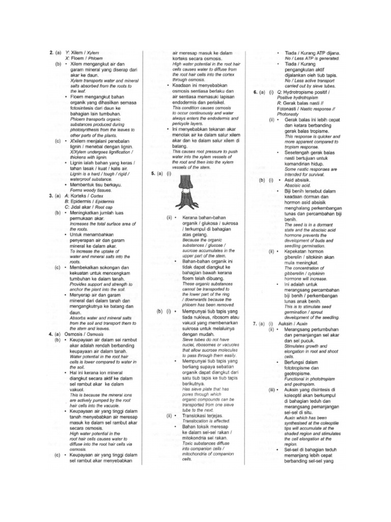 F5 Bio Revision (C1-7) Answer | PDF