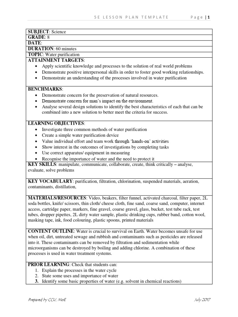 Grade 8 Science: Water Purification | PDF | Water Purification | Water