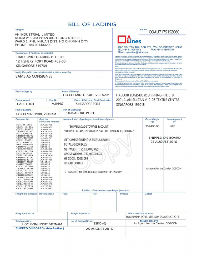 Full Bo Chung Tu XNK | PDF