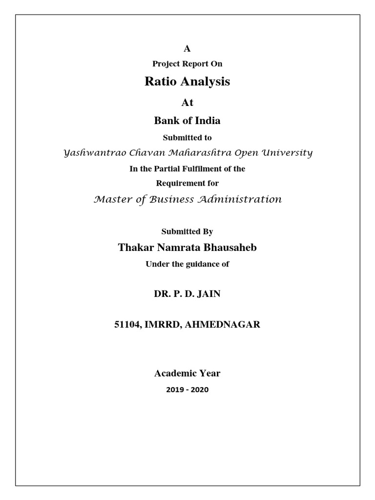 MBA Final Project | PDF | Debt | Financial Capital