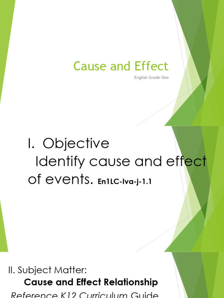 ENGLISH 1 PPT Q3 - Cause and Effect | PDF