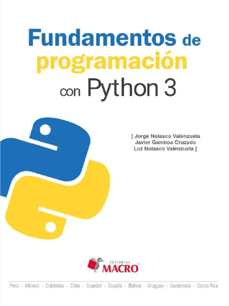 PDF Fundamentos de Programacion Con Python 3 - Compress | PDF