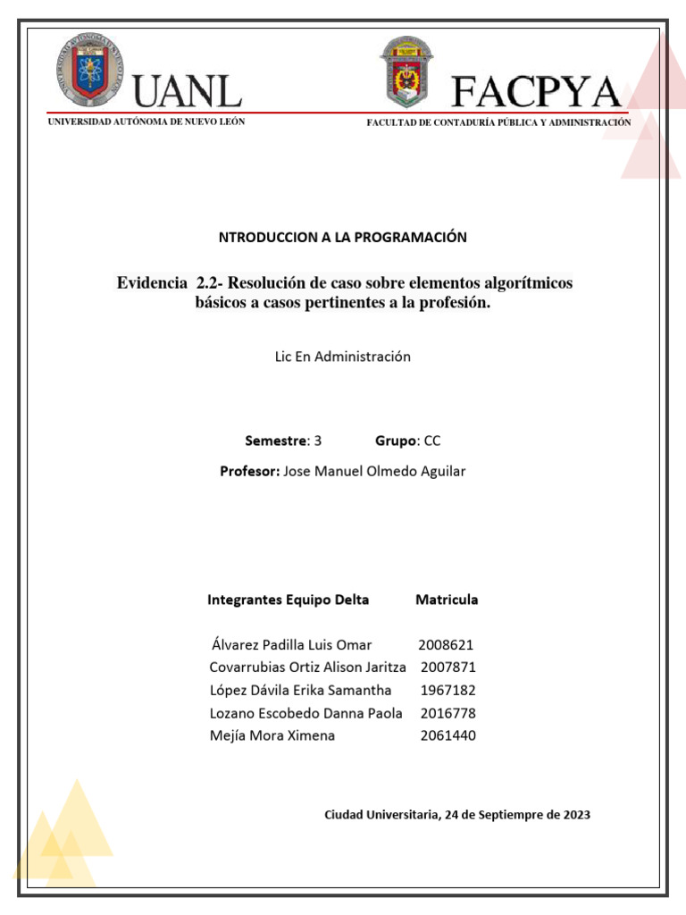 ACT 2.2 - EquipoDelta | PDF | Lenguaje de programación | Python (lenguaje de programación)