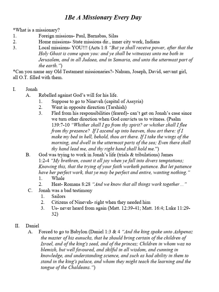 Be A Missionary Every Day | PDF