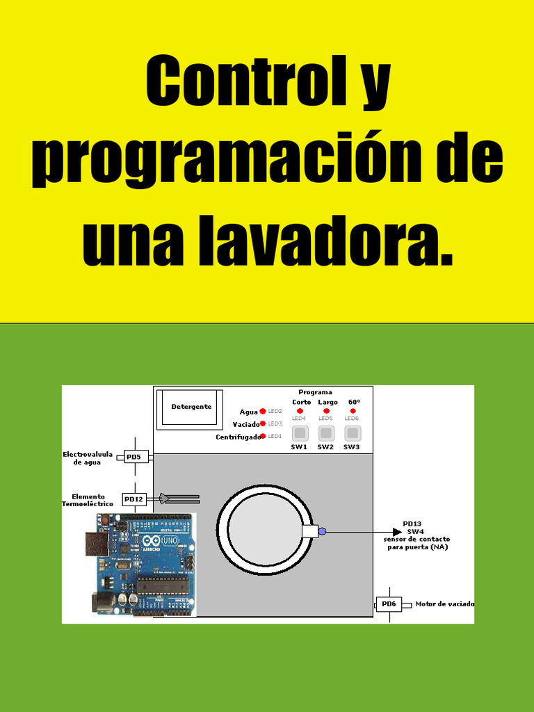 Proyecto Lavadora | PDF | Relé | Bienes manufacturados