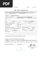 Wire Rope Test Certificate | PDF | Rope | Wire