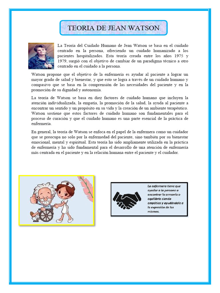 La Teoria de Jean Watson | PDF